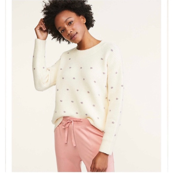 Lou & Grey | Sweaters | Nwt Lou Grey Shimmer Dot Tunic Sweater Large ...